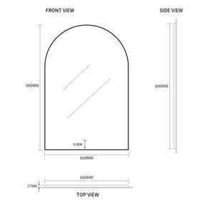 Indulge | Arched Touchless LED Mirror - Three Light Temperatures