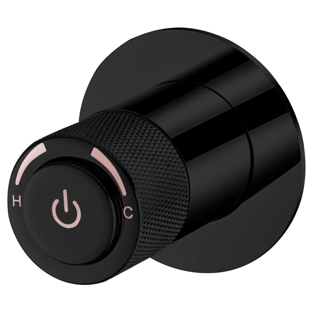 Payten Matte Black Push Wall Mixer