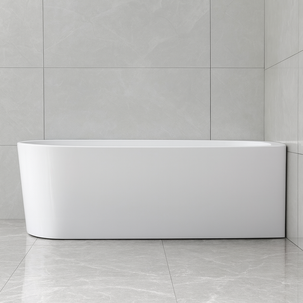 Nesta 1700 Gloss White Right Corner Fit Freestanding Bath Tub
