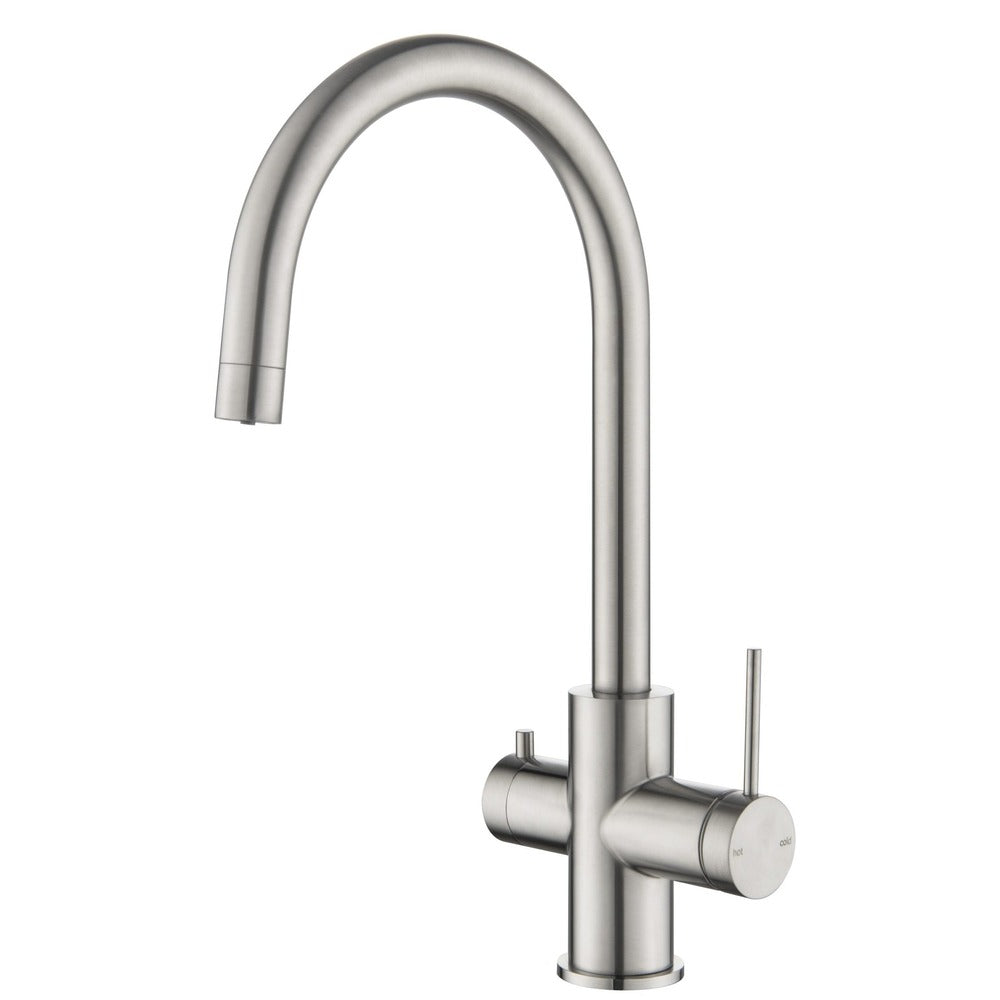 Mica Brushed Nickel 3-Way Filter Sink Mixer | Acqua Bathrooms