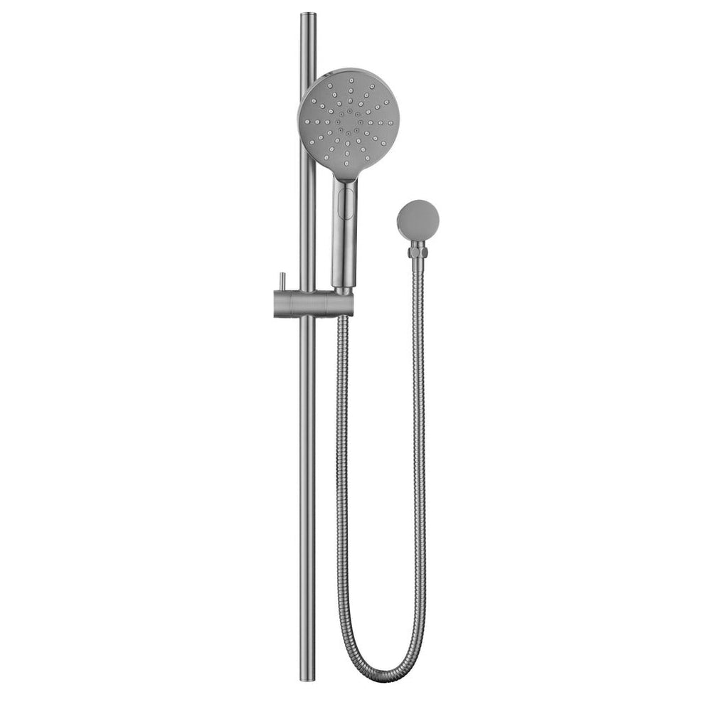 Mica Brushed Nickel Shower Rail — Acqua Bathrooms