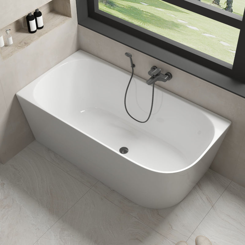 Nerida 1300 Matte White Left Corner Fit Freestanding Bath Tub | Acqua ...