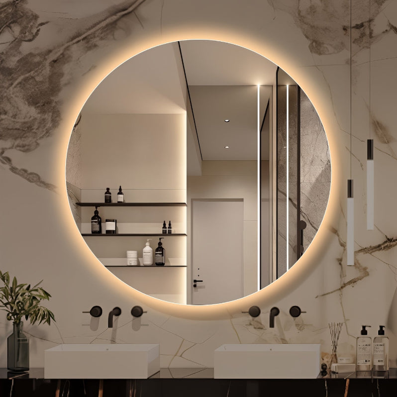 Round Touchless 1200mm LED Mirror - Three Light Temperatures — Acqua ...