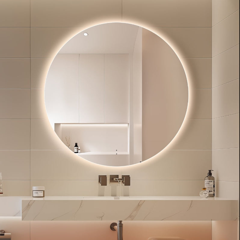 Round Touchless 900mm LED Mirror - Three Light Temperatures — Acqua ...