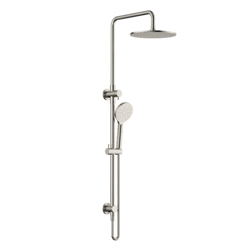 Star Luxury Warm Brushed Nickel Multifunction Shower Rail Set