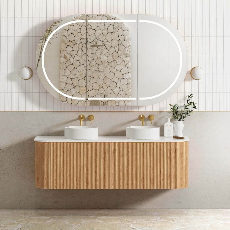 Curved Bathroom Vanities | Stylish & Modern Designs Online — Acqua ...
