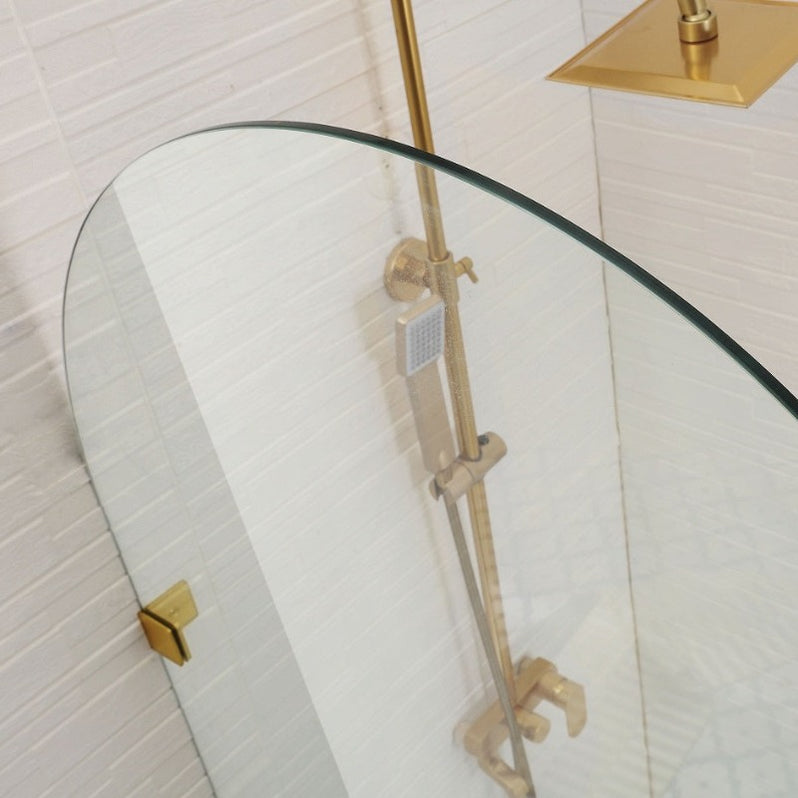 Frameless Arched Fixed Panel Shower Screen | Acqua Bathrooms