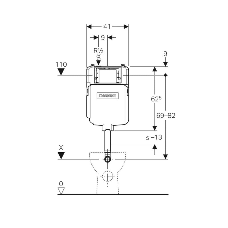 Geberit Sigma 8 German Cistern | Acqua Bathrooms