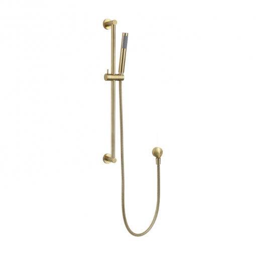 Star Brushed Gold Shower Rail | Acqua Bathrooms